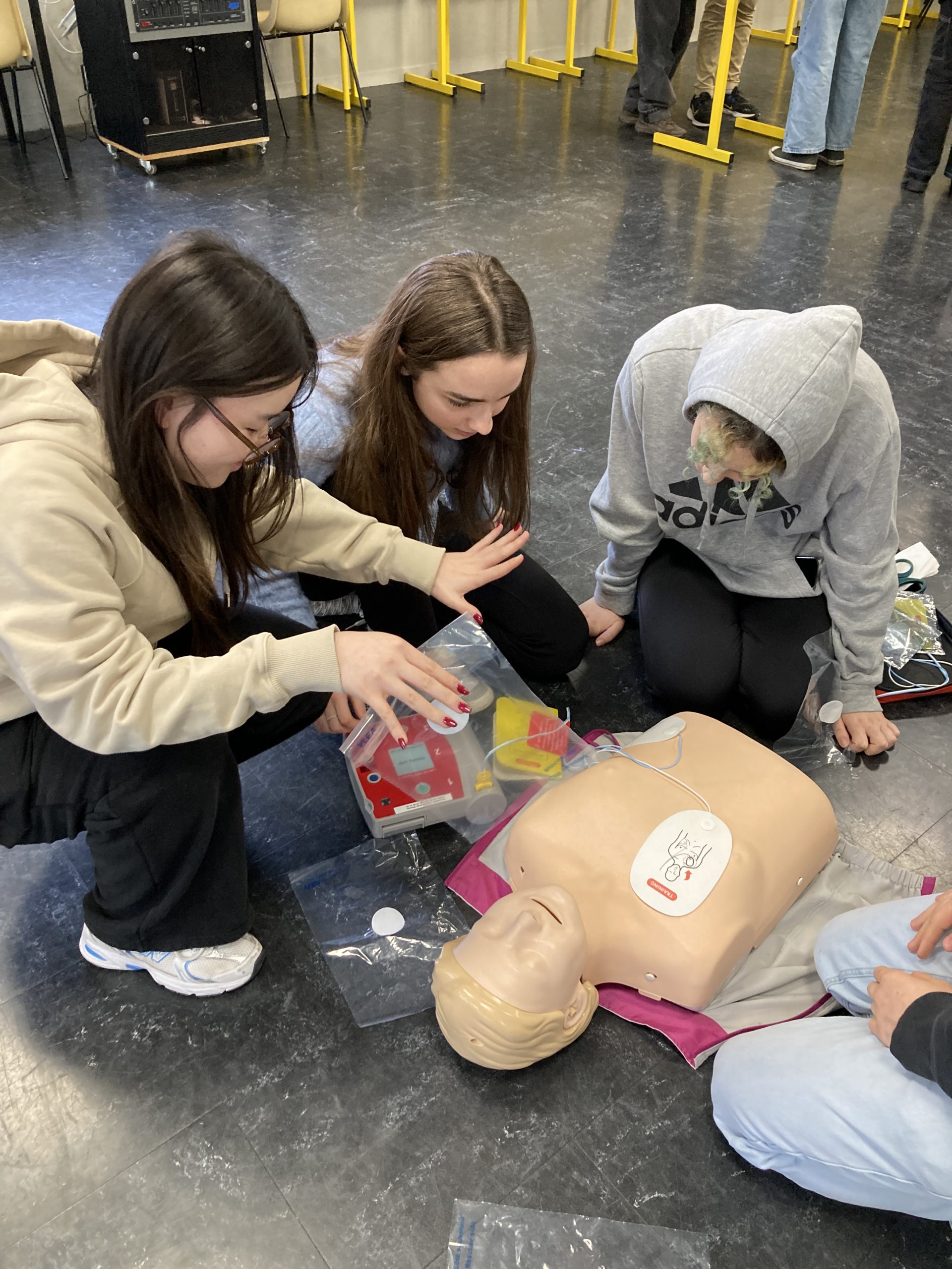 Grade 11 and 12 First Aid Training - International School of Lyon